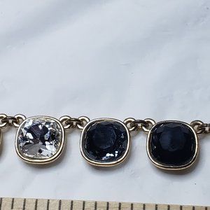 Anne Klein | Jewelry | Anne Klien Gold Tone 2 Shades Of Blue And Clear ...